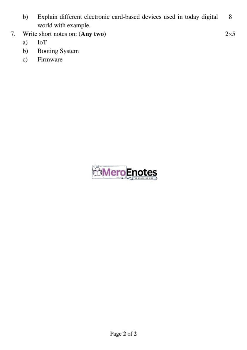 PU BCA 1st Sem Computer Fundamental & Application Question paper - Mero ...