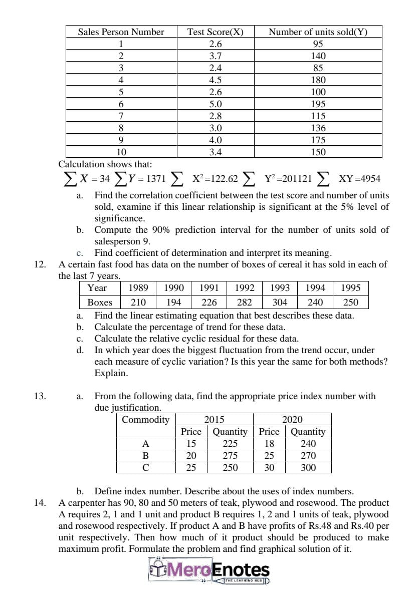 PU BBA BBA-BI BBA-TT BCIS Data Analysis and Modeling Question Paper ...