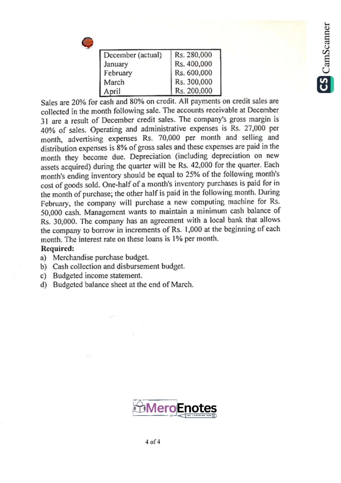 PU BBA BBA-BI Basic of Managerial Accounting Question Paper - Mero Enotes