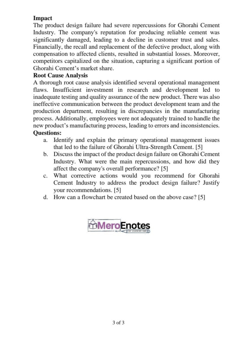 PU BBA BBA-BI BBA-TT BCIS Fundamentals of Operations Management ...