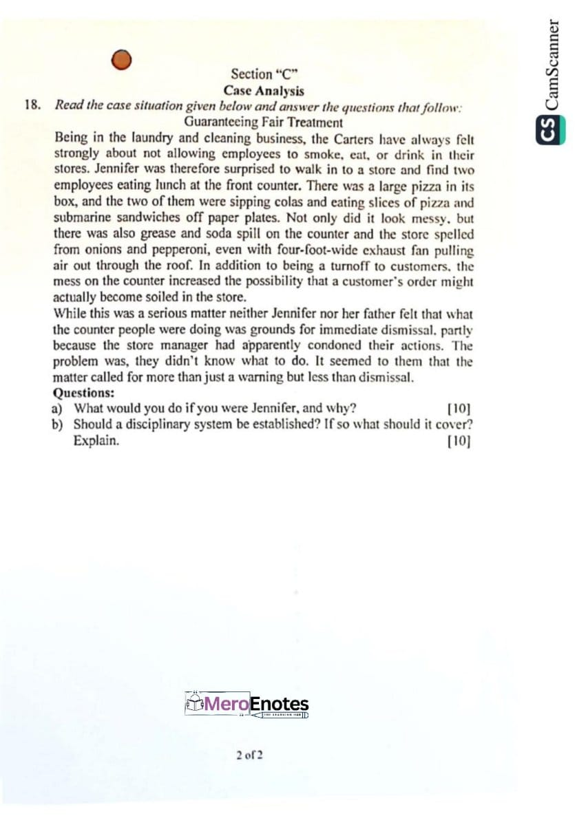 PU BBA BBA-BI BBA-TT BCIS BHCM Management of Human Resource Question ...