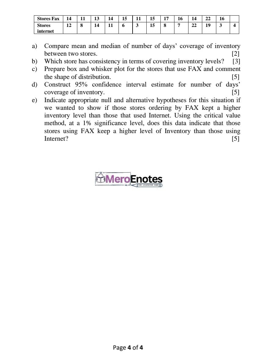 PU BBA BBA-BI BBA-TT BCIS Business Statistics Question Paper 3rd ...