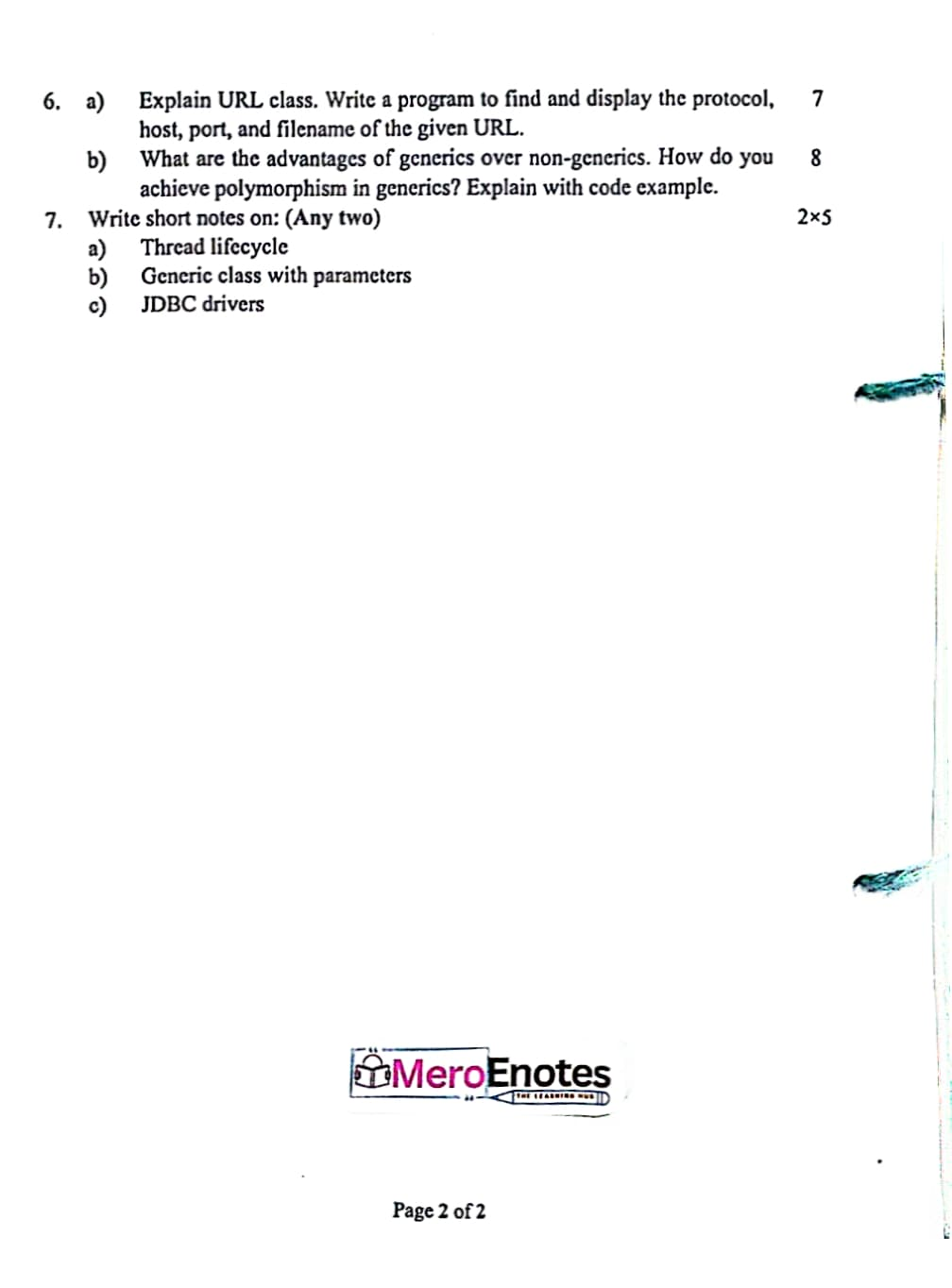 Pokhara University PU BCA JAVA Programming Question Paper 3rd Semester ...