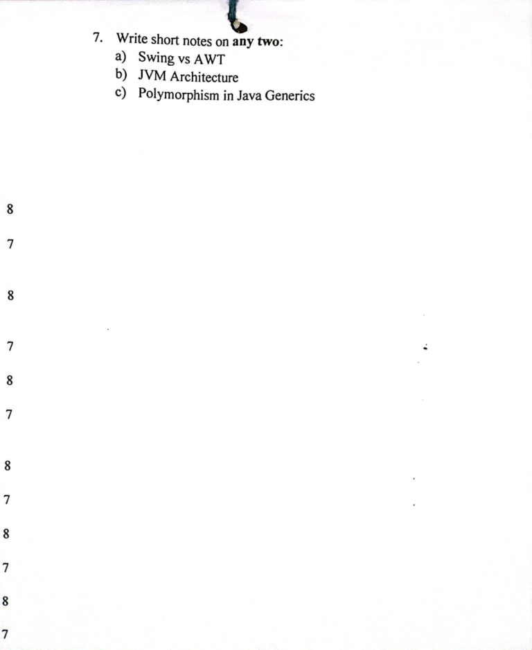 Pokhara University PU BCA JAVA Programming Question Paper 3rd Semester ...